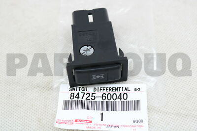 8472560040 Genuine Toyota SWITCH, CENTER DIFFERENTIAL LOCK 84725-60040 ...
