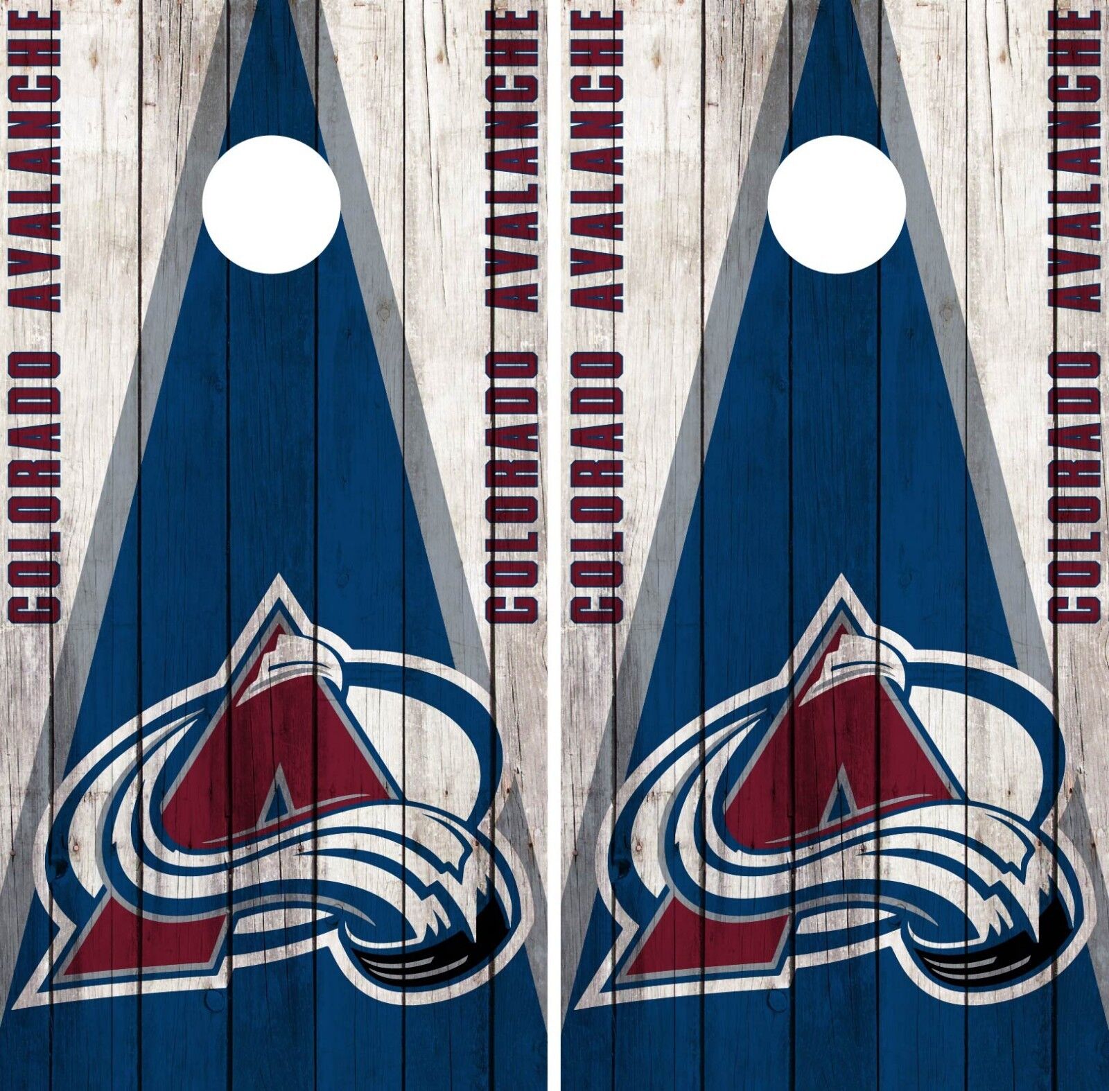 Colorado Avalanche Cornhole Wrap NHL Vintage Game Skin Set Vinyl Decal ...