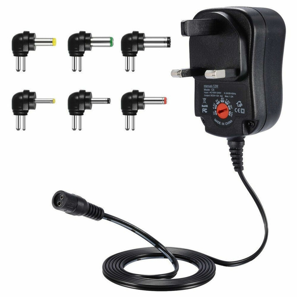 Universal AC/DC Power Supply Adapter Plug Charger Adaptor 3v 4.5v 6v 7 ...