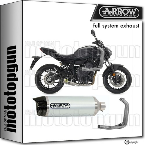 ARROW FULL EXHAUST OK THUNDER TITANIUM CC YAMAHA MT07 MT-07 2021 21 ...