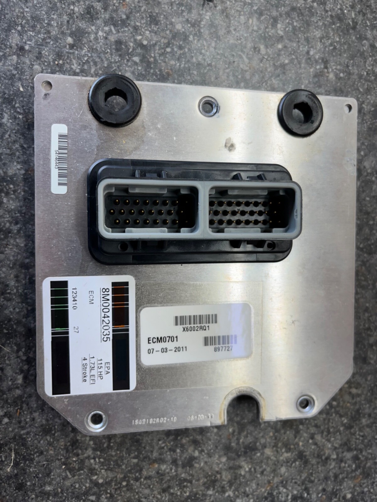 2012 Mercury OUTBOARD ECM 115 HP EFI 4 Stroke 8M0042035 for sale online ...