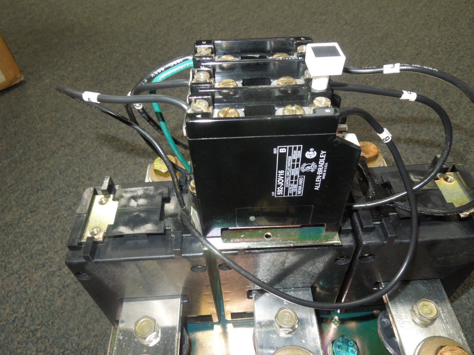 Allen Bradley 592-TPD630 250-608A 3p Manual Reset Overload Block Used ...