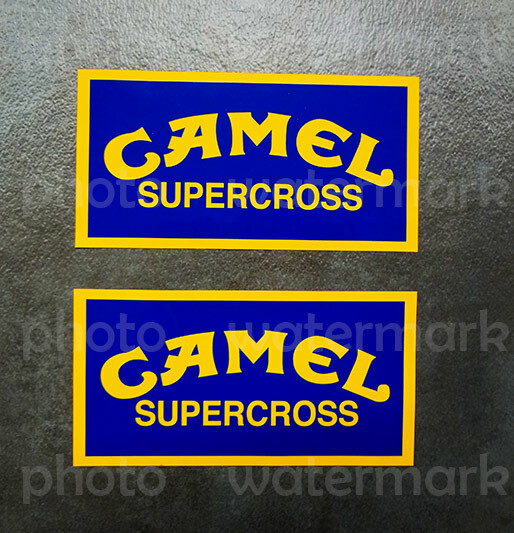 2pc Vintage Camel Supercross stickers decals CR YZ KXRC XR VMX IT DT Pick Size | eBay