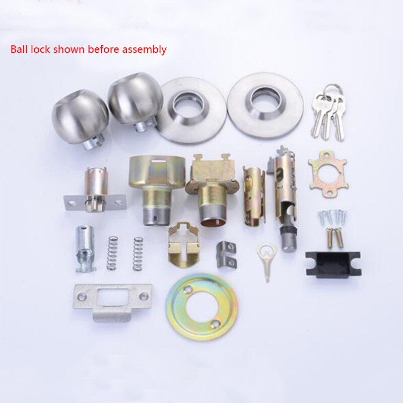 Stainless Steel Ball Knobs Door Handle Privacy Passage Lock Entrance ...