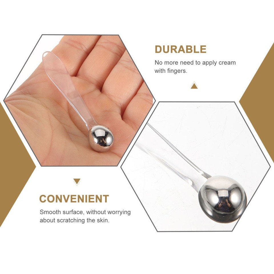 Mini Spatulas Metal Eye Cream Wand Stick Applicator Cosmetics Spoon ...