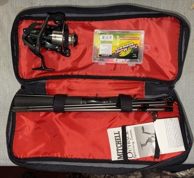 Mitchell OutBack Pro Travel Fishing Rod Reel Kit 7 Piece +TROUT MAGNETS ...