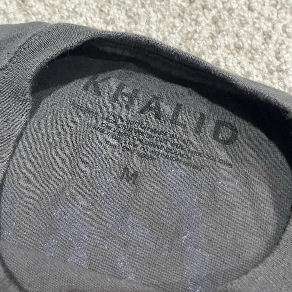 Khalid T Shirt Medium Gray Free Spirit 2019 Tour Short Sleeve El Paso Love Peace | eBay
