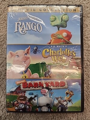 3 Movie Collection Charlottes Web / Rango / Barnyard DVD 32429265500| eBay