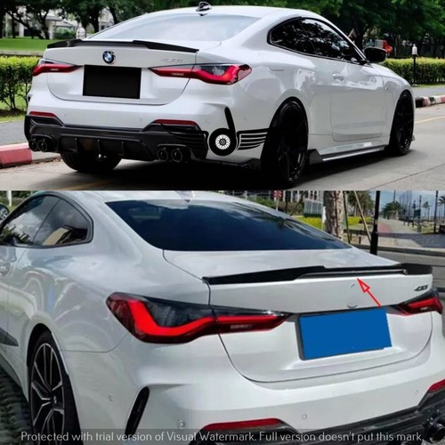 Gloss Black Rear Spoiler M4 Style For BMW 4 Series G22 420i 440i & M4 ...