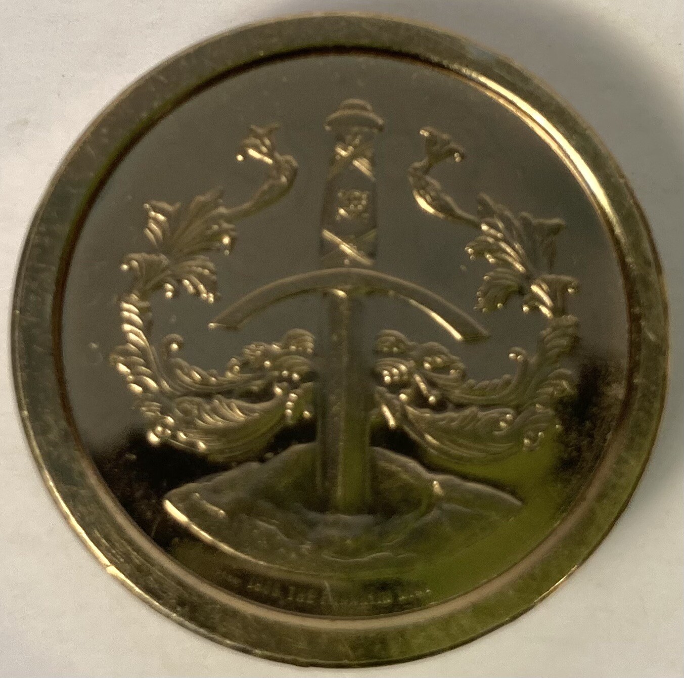 Franklin Mint Backgammon SIR PERCIVAL Replacement Game Piece Coin Token ...