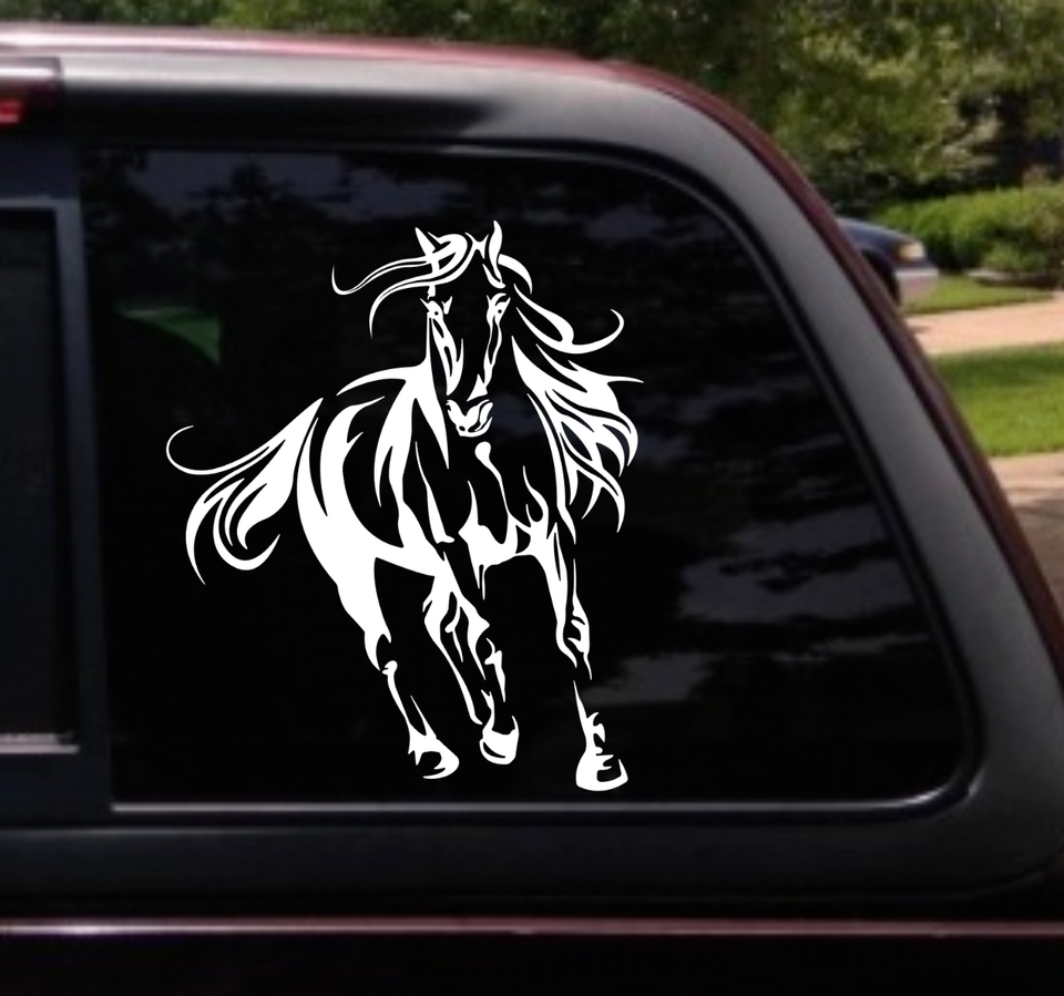 Running Horse Decal Stickers Truck Trailer Window Tumbler Laptop | eBay