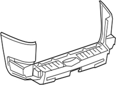 52159-35220 Toyota Cover, rear bumper 5215935220, New Genuine OEM Part ...