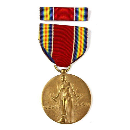 US ARMY USN NAVY USMC MARINES WWII VICTORY MEDAL PIN RIBBON DECORATION ...