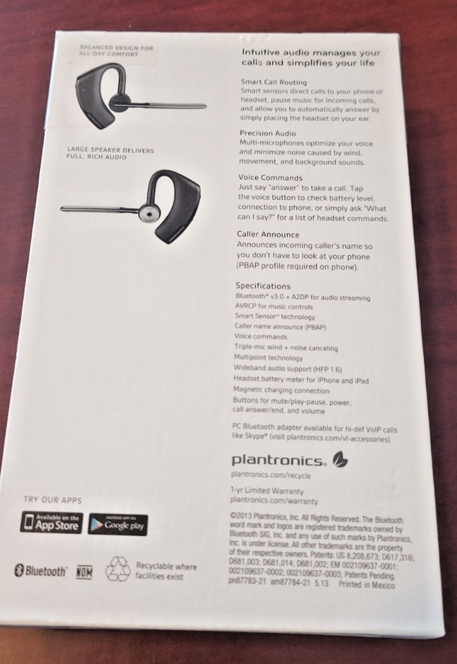 Plantronics Voyager Legend In Ear Headset - New in Sealed Box | eBay