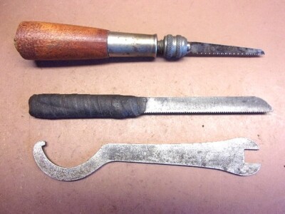 3 Small Junk Drawer Tools - Spanner Wrench, Hacksaw & Vise w/Blade | eBay