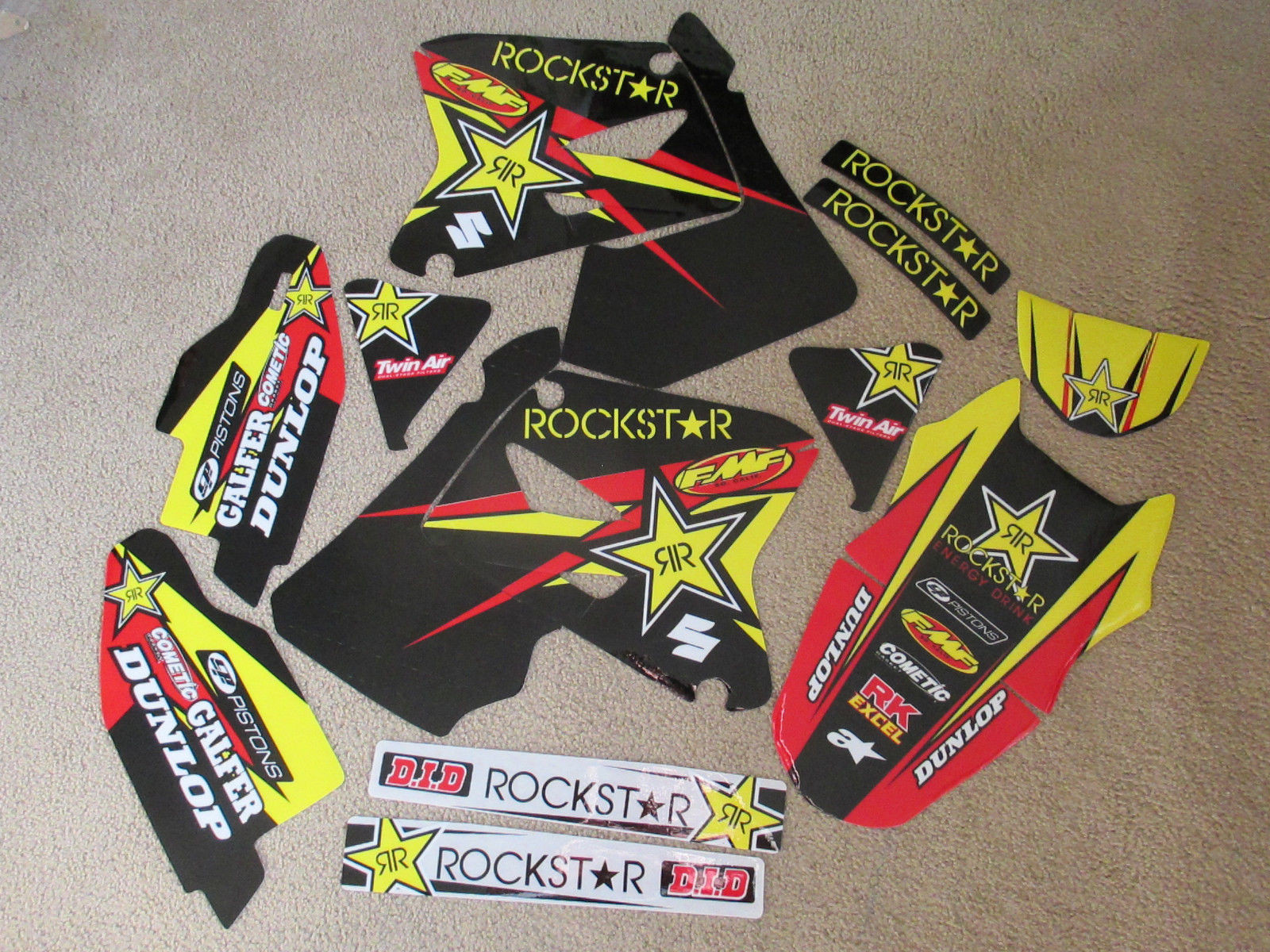 Purchase ROCKSTAR SUZUKI RM125 RM250 2001 - 2008 Graphics Kit Motocross ...