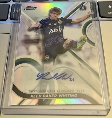 Reed Baker Whiting RC 2022 Topps Finest MLS Soccer Auto Chrome Silver ...