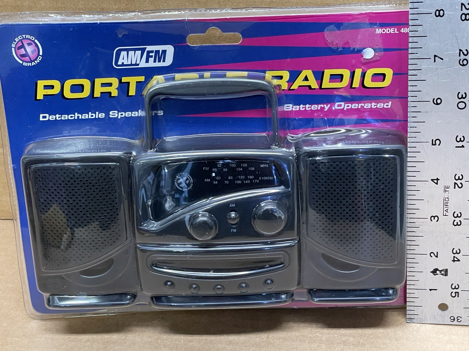 Electro Mini Boombox Ghetto Blaster Portable Radio AM/FM Detachable ...