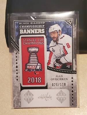 2019-20 Upper Deck Black Diamond Alexander Ovechkin Championship ...