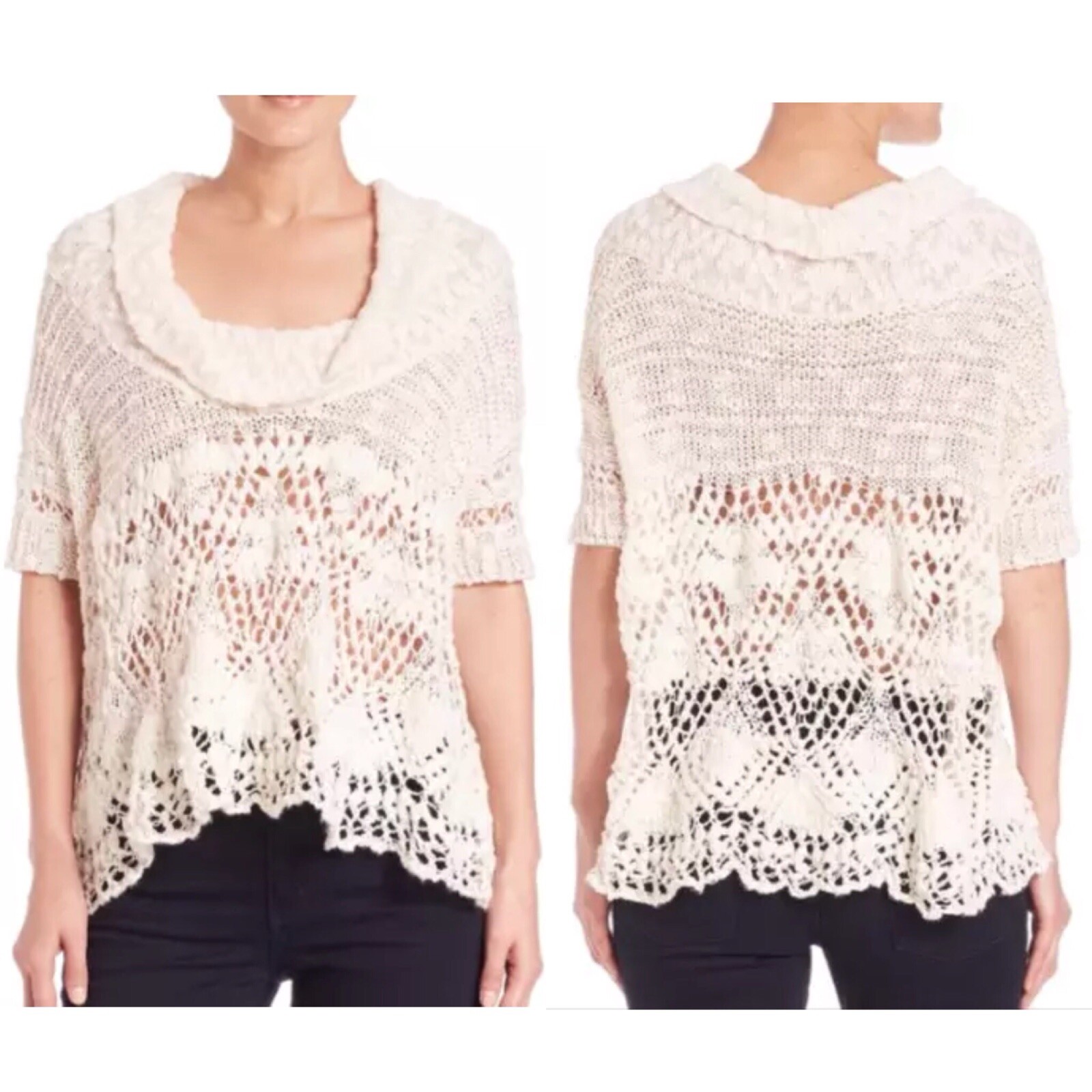 Free People Ivory White Eternal Delight Sweater Cowl … - Gem