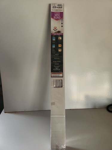 Lotus Mini Blinds - White - 35" x 60" 728164211079| eBay