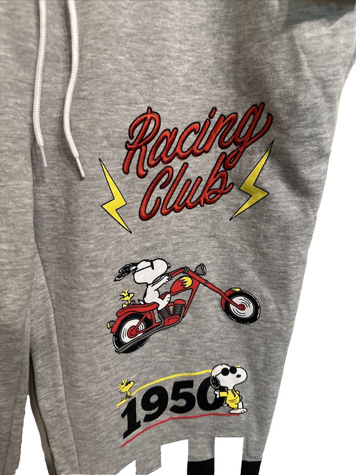 Peanuts Jr Jogger XXXL Snoopy Racing Club Road Warriors Gray | eBay