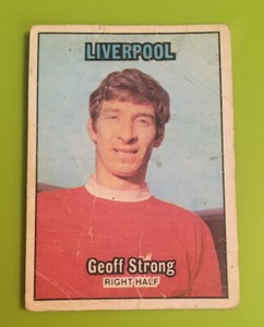 A&BC Footballers Gum Card -Orange Back 1970/71 - Geoff Strong ...