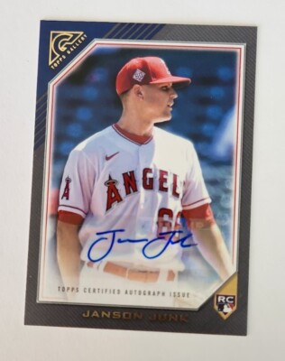 2022 Topps Gallery Baseball Rookie AUTO Janson Junk #RA-JJU LA Angels ...