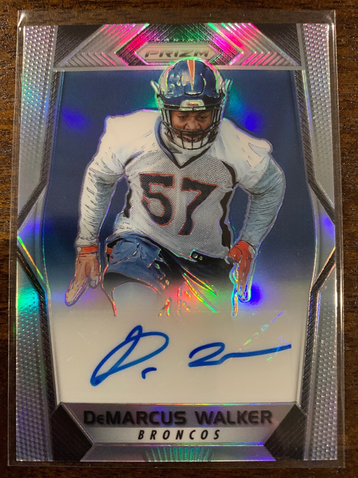 DEMARCUS WALKER 2017 Prizm RC Rookie Auto Refractor #DWK BRONCOS | eBay