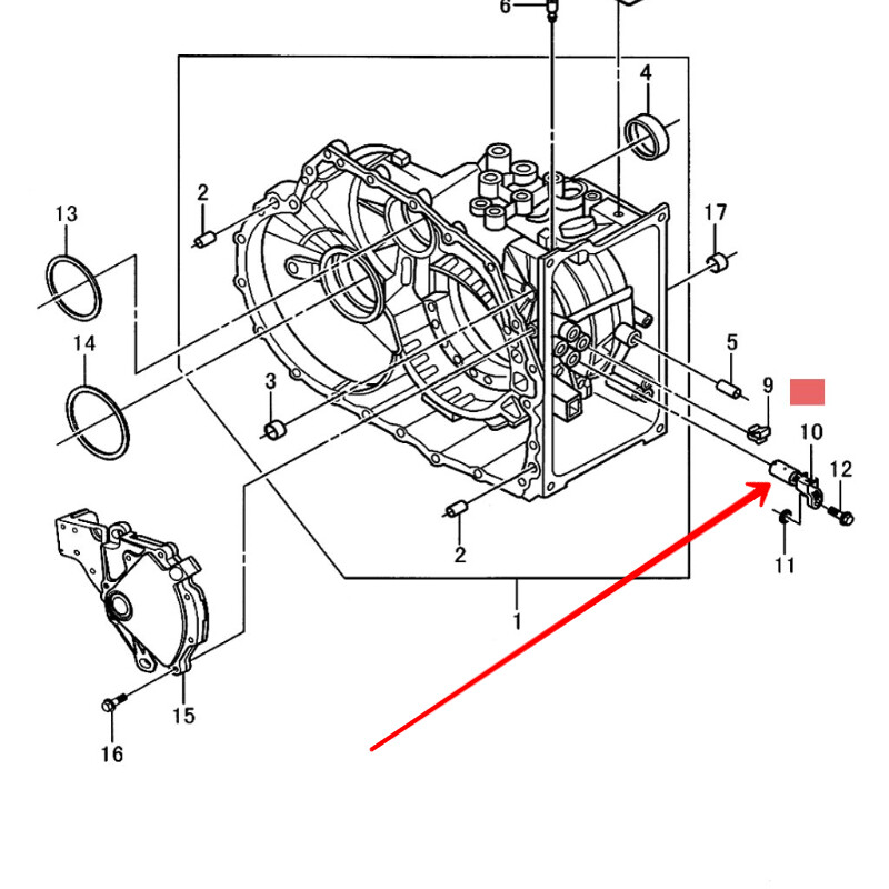 93742189 4HP16 Transmission Output Shaft Speed Sensor For Optra Forenza ...
