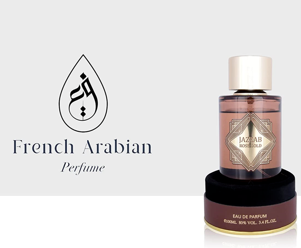 Jazzab Rose Gold 100ml Eau de parfum by French Arabian Perfume Women ...