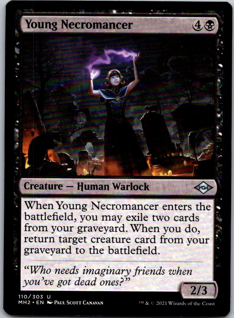 Magic the Gathering Young Necromancer Modern Horizons 2 MTG Free ...