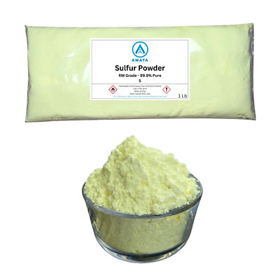 Sulfur powder 99.9% Pure RM Grade 1 lb bag | eBay