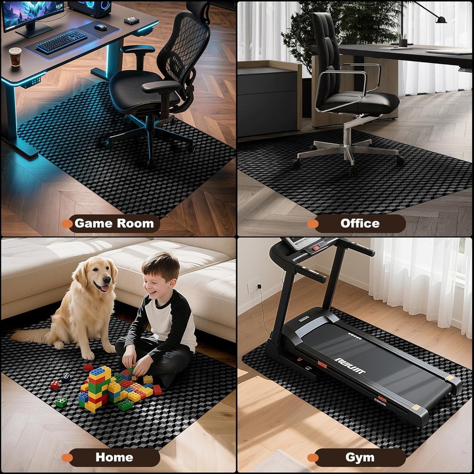 BesWin Office Chair Mat for Hard Floors, 76x122cm Heavy Duty Computer ...