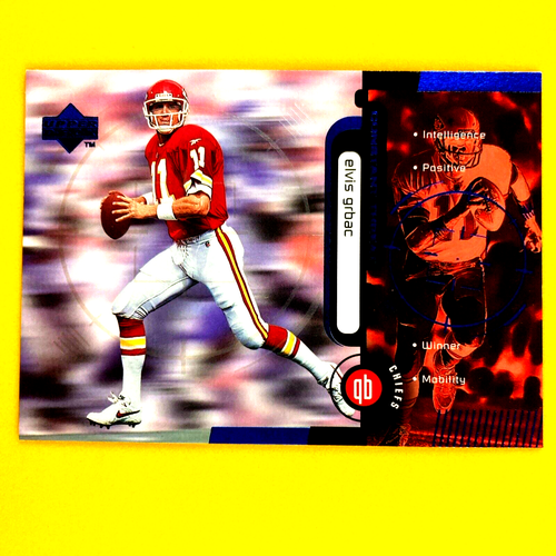 Elvis Grbac 1998 Upper Deck Constant Threat Insert #13 NFL Kansas City ...