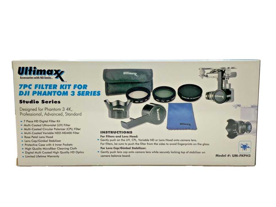 7-Piece Filter Kit (UV / CPL / ND) for DJI Phantom 3 Series | eBay