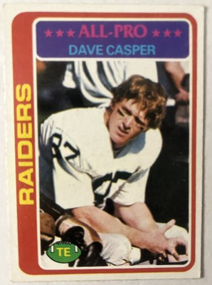 1978 Topps - #50 Dave Casper All-Pro tight end Oakland Raiders NFL ...