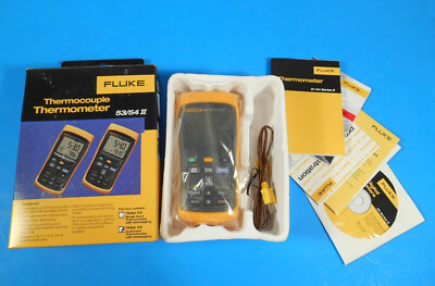 Fluke Thermocouple Dual Input Digital Thermometer 54 II Excellent | eBay