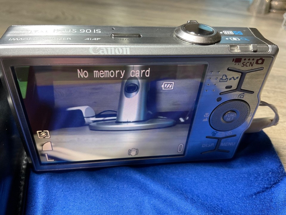 Canon Digital IXUS 90 IS 10.0MP Compact Digital Camera Silver- Battery ...