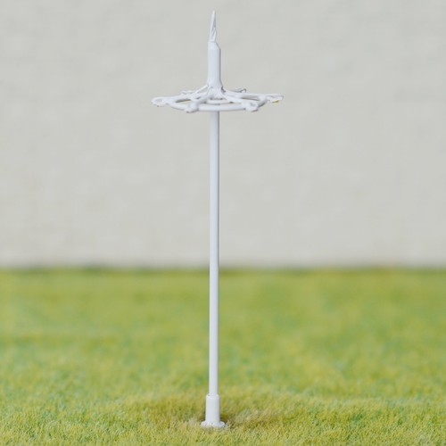 2 x N scale led plaza lights Model Railroad Lamp posts street square ...