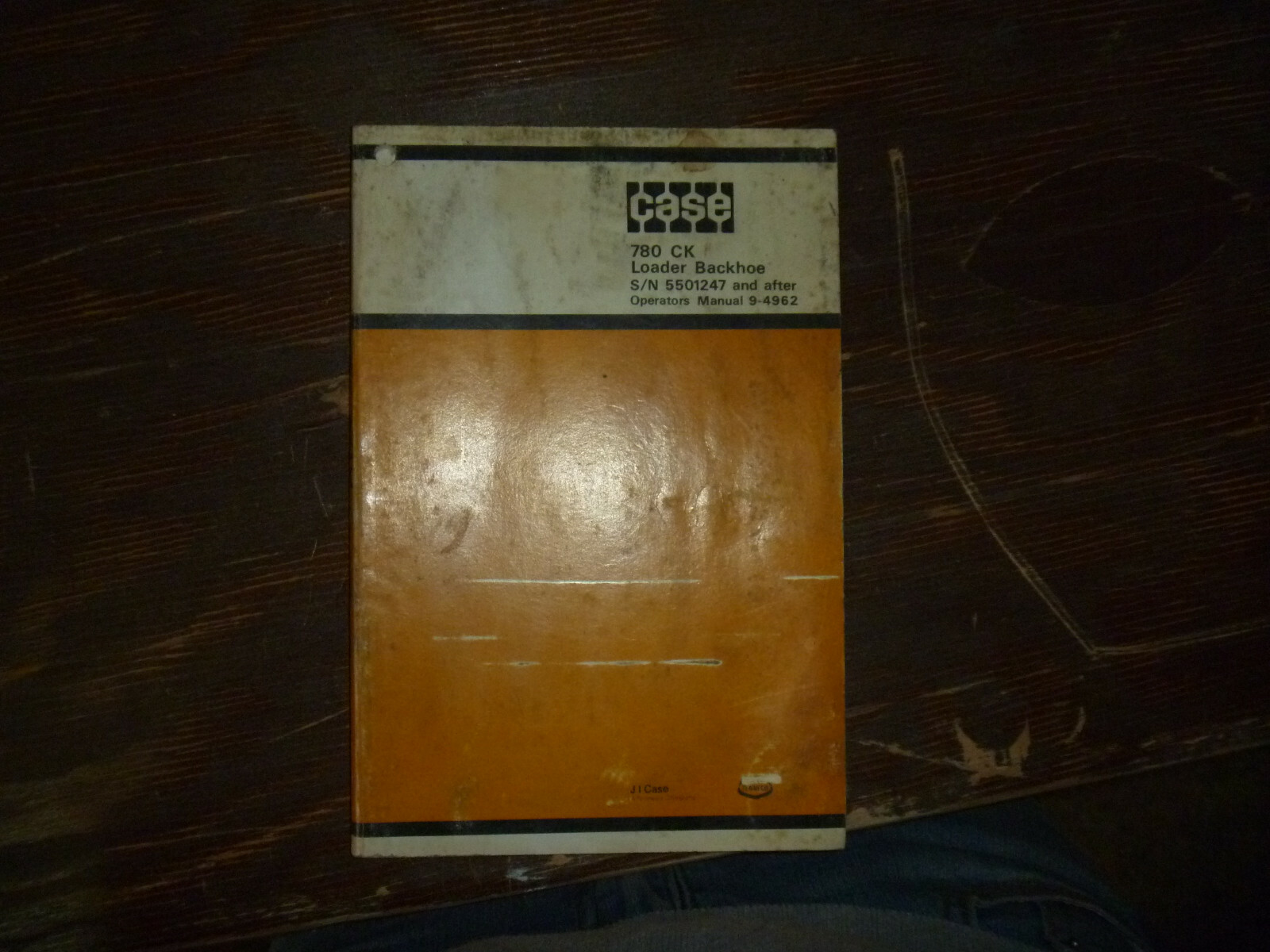 J I Case 780 CK Loader Backhoe Owner Operator Maintenance Manual S/N ...