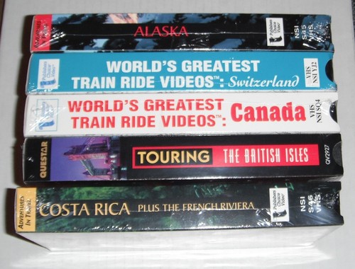 Travel--5 VHS tapes..never opened..circa 1999..Alaska, Canada, British ...