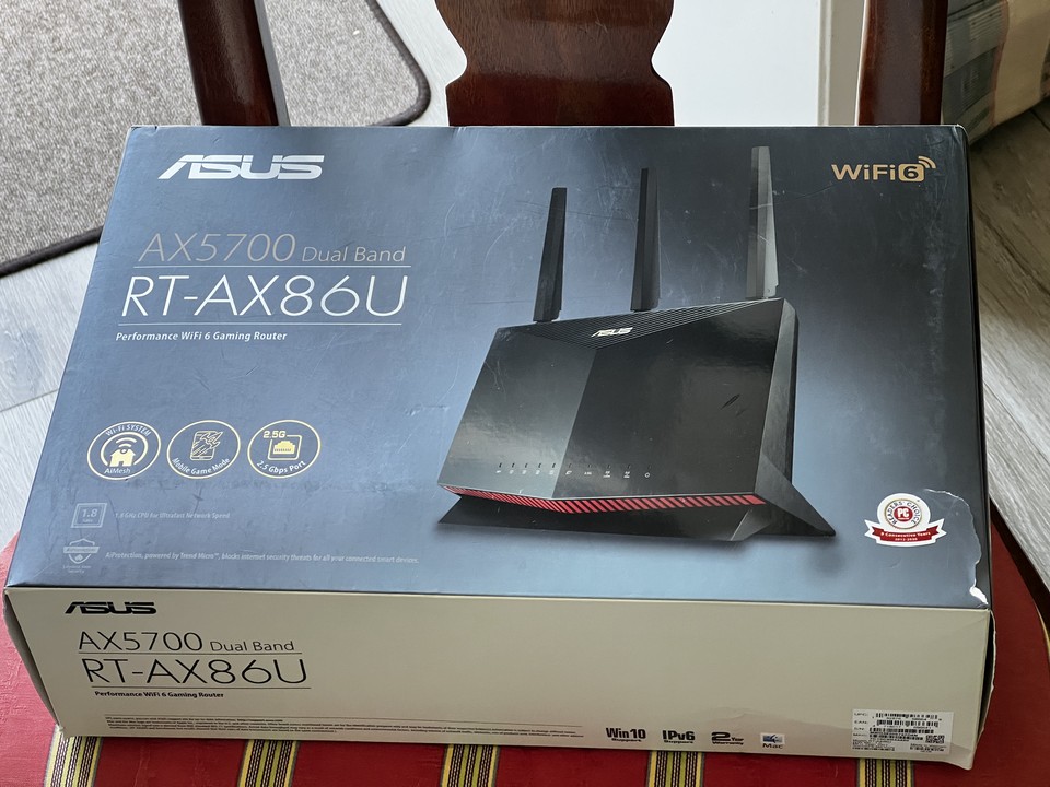 Asus RT-AX86U RTAX86U AX5700 Dual Band WiFi 6 Router,802.11ax,Mobile ...