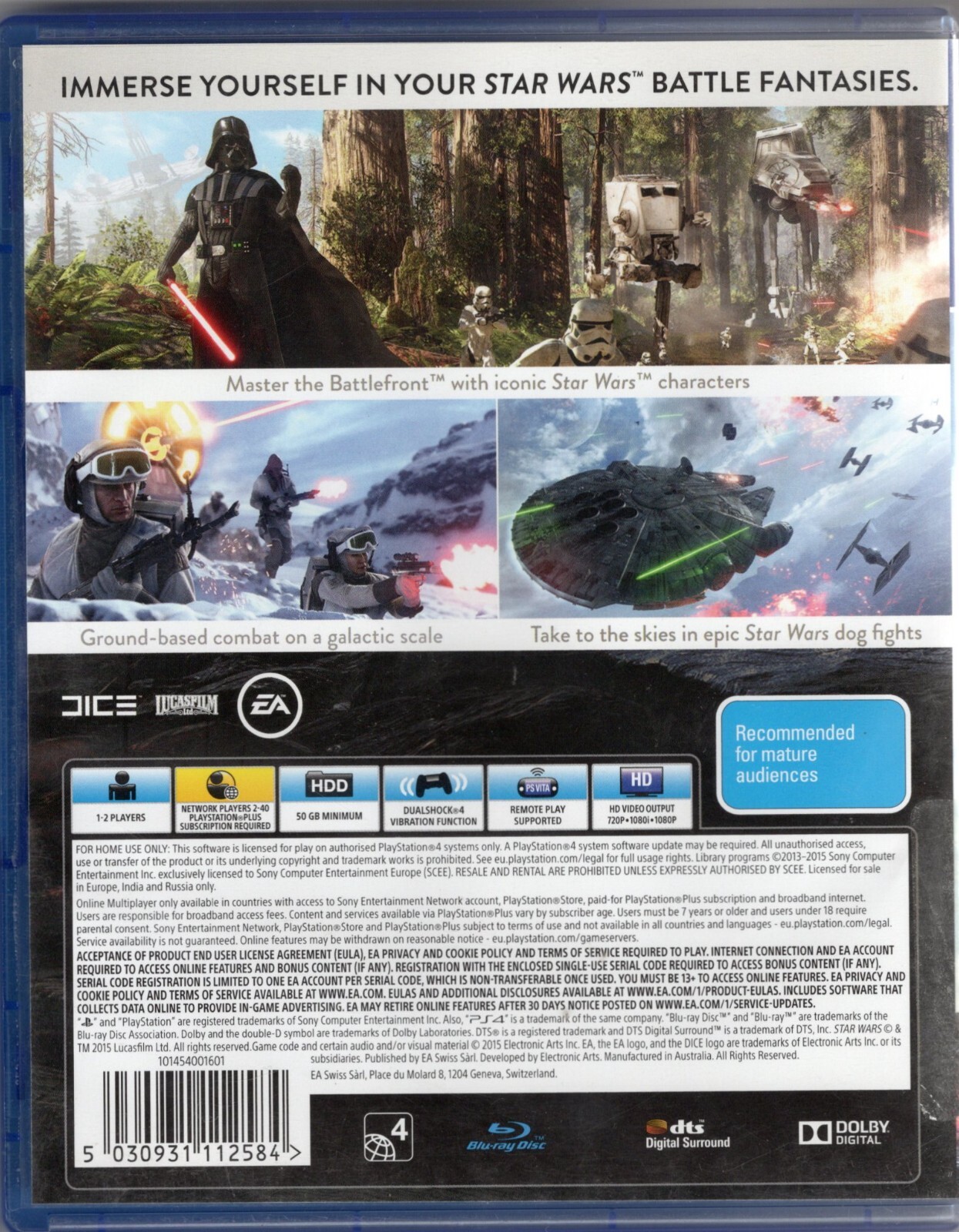 Star Wars Battlefront PS4 PlayStation 4 Game | eBay