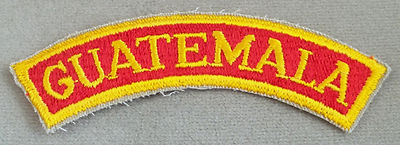 Guatemala Cloth Cut Edge Patch Tab / Shoulder Insignia | eBay