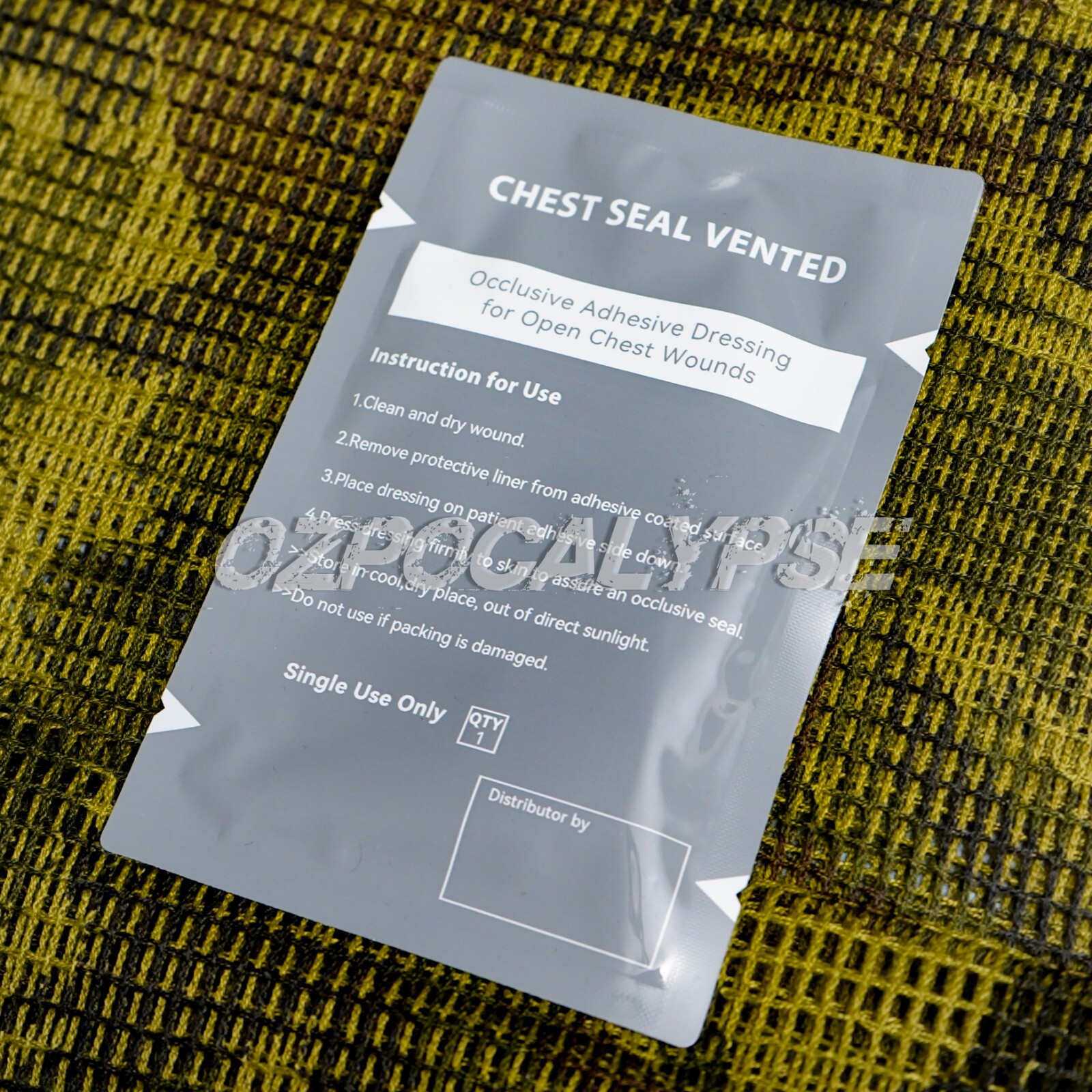 Vented Chest Seal - Tactical Bandage Medic IFAK Military Medical Trauma ...