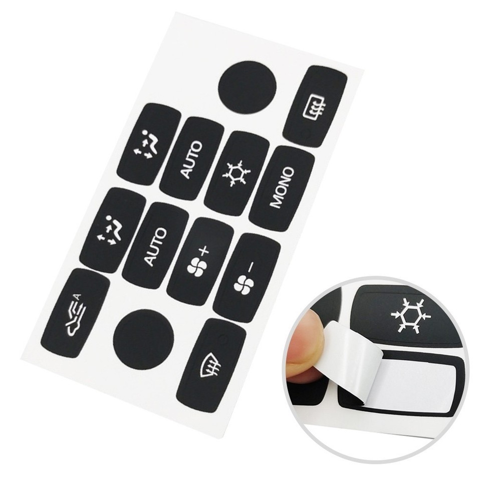 Vinyl Decals for Fiat Croma Clima Buttons Fix Worn Knob Switch ...