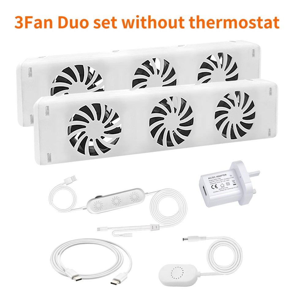 Energy Saving Radiator Fan Booster Set Fans Heat Output Saves ...