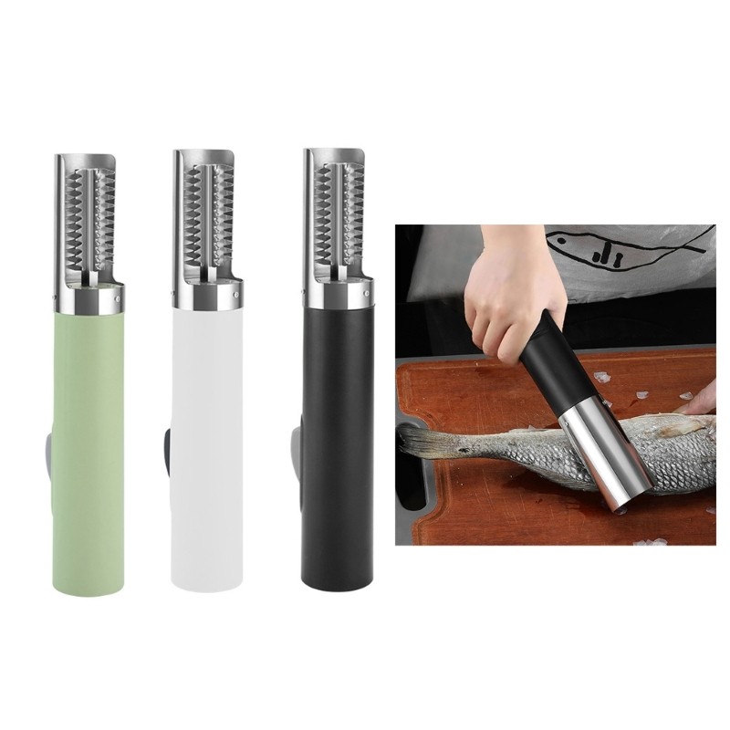 Portable Electric Fish Scaler Waterproof Fish Scale Removal Tools Easy ...