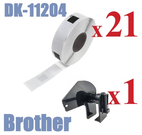 21 Rolls Compatible Brother DK-11204 Multi Purpose Label 17x54mm QL700 ...